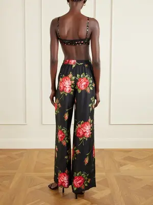 Dolce & Gabbana Floral-print Lace Bra