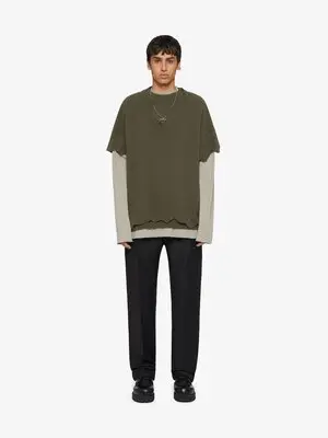 Givenchy Wool Sweater With Layered Effect