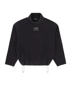 MM6 MAISON MARGIELA X SALOMON High-neck Drawstring-hem Sweatshirt - Black