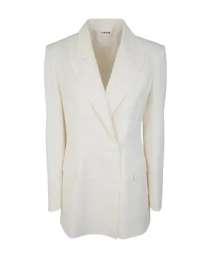 P.a.r.o.s.h Double-breasted Blazer - White