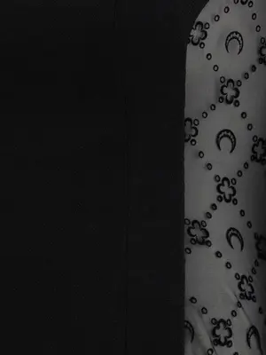 MARINE SERRE Sleeveless Mini Dress With Moon Pattern