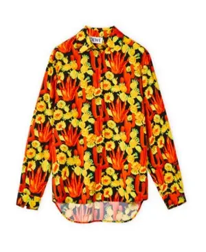 Loewe Viscose Cactus Print Shirt