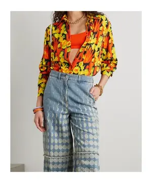 Loewe Viscose Cactus Print Shirt