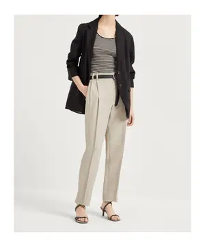 Brunello Cucinelli Straight-leg Pleated Trousers