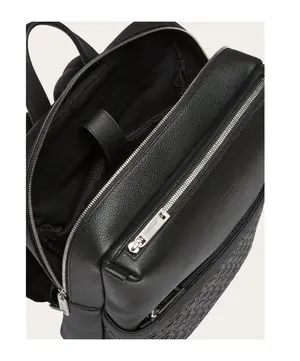 FERRAGAMO Gancini Embossed Leather Backpack