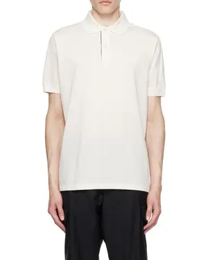 Paul Smith Artist Stripe Placket Polo Shirt - White