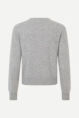SAMSOE SAMSOE Long-sleeved Knitted Cardigan - Gray