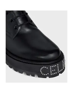 Celine Bulky Lace-up Boot With Studded Outsole