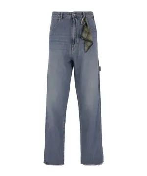 DARKPARK Multi-pocket Jeans With Belt Loops - Gray