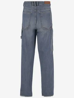 DARKPARK Multi-pocket Jeans With Belt Loops - Gray
