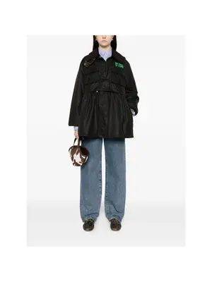 Barbour X Ganni Peplum Waxed Jacket