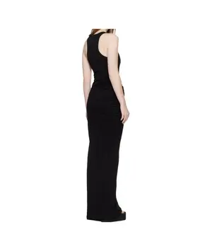 Casablanca Flowing Sleeveless Dress With Ruched Details