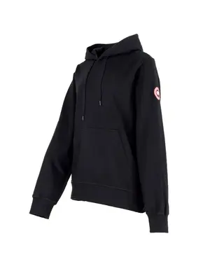 Canada Goose Huron Logo-patch Hoodie - Black