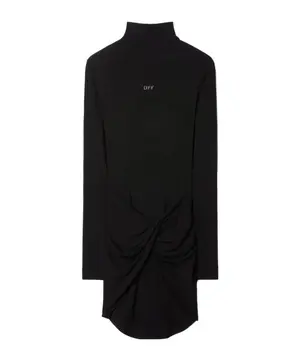 Off-white Collared Cocktail Dresses