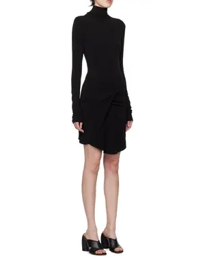 Off-White High Neck Mini Dress