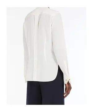 Max Mara Apollo Long-sleeved Shirt With Ribbon Detail - No