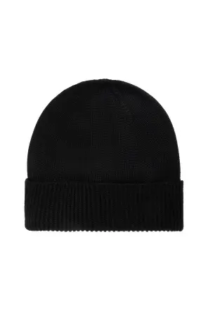 Dsquared2 Logo Patch Ribbed-knit Beanie And Scarf Set