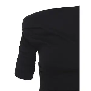 Jacquemus Draped Asymmetrical Boatneck Mini Dress - Black