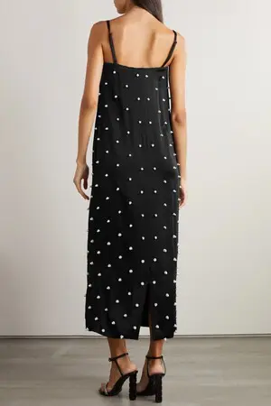 Givenchy Embellished Square Neck Midi Dress