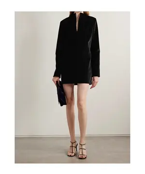 Khaite Long-sleeved Dress With Slit Neckline