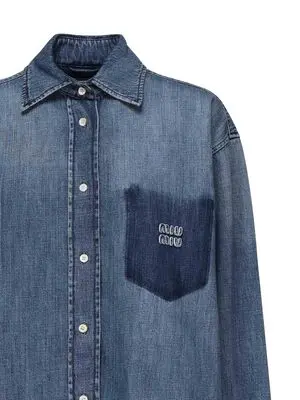 Miu Miu Denim Button-up Shirt