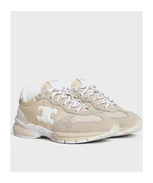 Celine Runner Cr-04 Sneakers In Nylon, Mesh, Calfskin, And Suede Calfskin