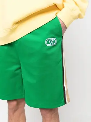 Valentino Garavani Vlogo Side-stripe Track Shorts