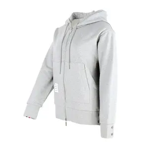 Thom Browne Zipped Drawstring Hoodie