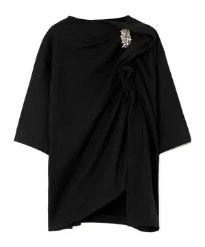 Dries Van Noten Draped Brooch T-shirt