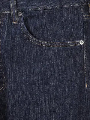 SUNFLOWER Logo Patch Straight-leg Jeans - Blue