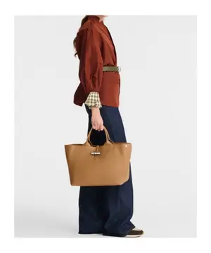 Longchamp Le Roseau L Tote Bag - Walnut