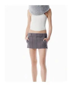 Alexander Wang Mid-rise Skorts With Raw Hem