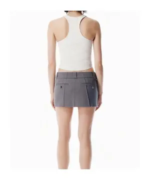Alexander Wang Mid-rise Skorts With Raw Hem