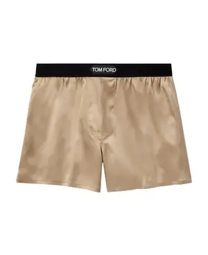 TOM FORD Logo-waistband Stretched Satin Boxers - No