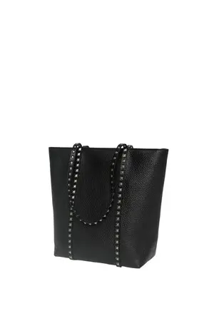Valentino Garavani Rockstud Open Top Tote Bag - Black