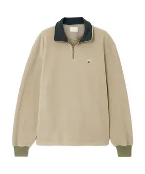 Aimé Leon Dore Fleece Half-zip Sweatshirt With Ribbed Cuffs