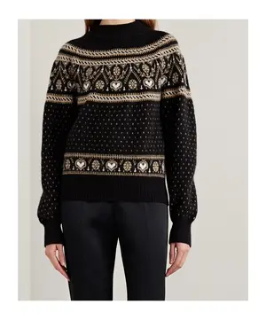 Khaite Long-sleeved Knitted Shirt With Patterned Design