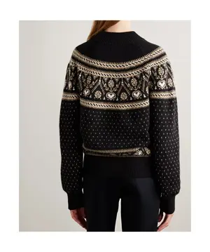 Khaite Long-sleeved Knitted Shirt With Patterned Design