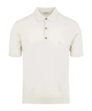 Etro Logo Embroidered Short-sleeved Polo Shirt - White
