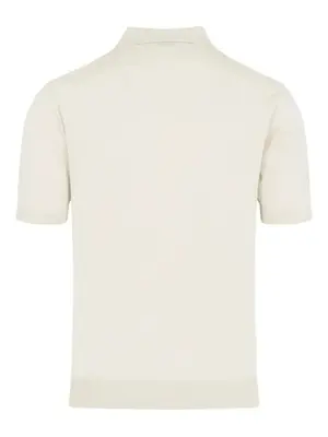 Etro Logo Embroidered Short-sleeved Polo Shirt - White