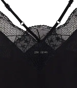 Zadig&Voltaire Christy Lace Trimmed Camisole - Black