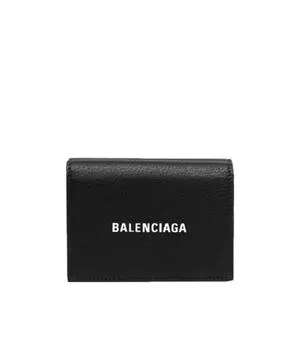 Balenciaga Logo Wallet - Black