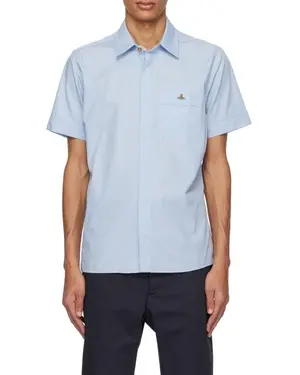 VIVIENNE WESTWOOD Logo Embroidered Shirt - Multicolor