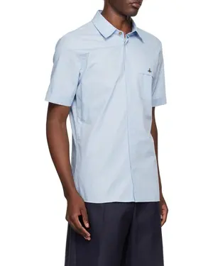 VIVIENNE WESTWOOD Logo Embroidered Shirt - Multicolor