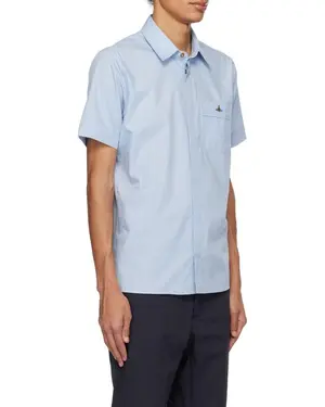 VIVIENNE WESTWOOD Logo Embroidered Shirt - Multicolor