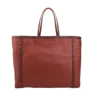 Bottega Veneta Woven Tote - Deep Red