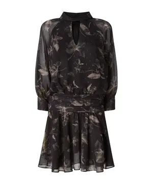 Pinko Floral Printed Three-quarter Sleeved Dress