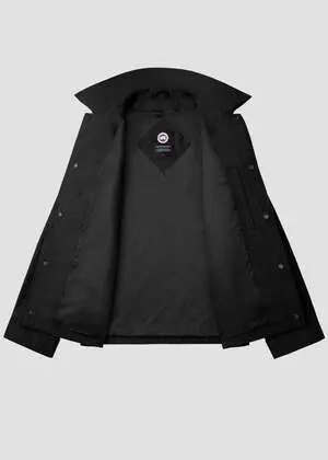 Canada Goose Burnaby Logo Patch Buttoned Jacket