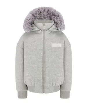 Dior Hooded Jacket With Faux Fur Trim