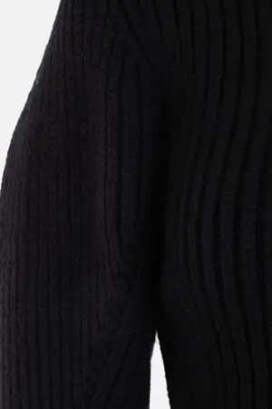 Alaïa High Neck Drop Shoulder Jumper